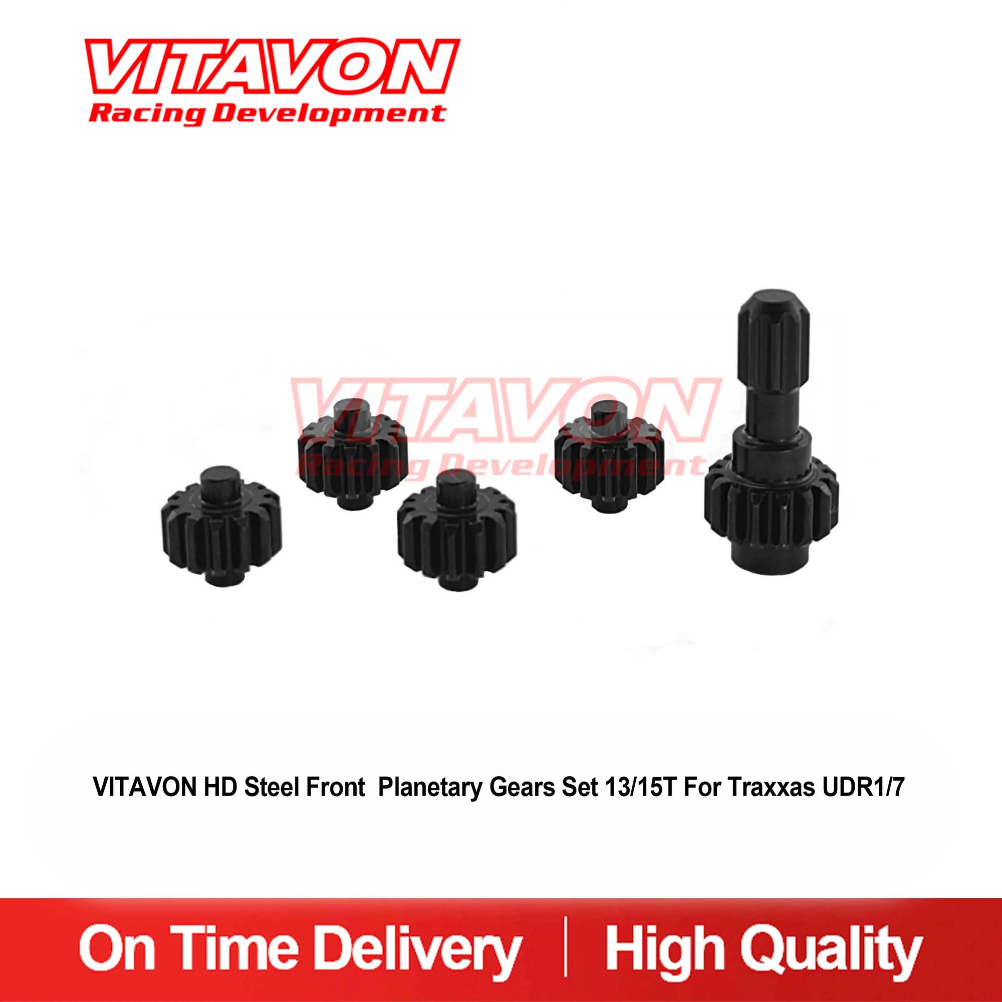 VITAVON Стальные планетарные шестеренки 13/15T для Traxxas UDR1/7
