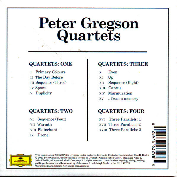 Аудио CD Peter Gregson Quartets: One Four (Europe/2022) 2CD — фото 1