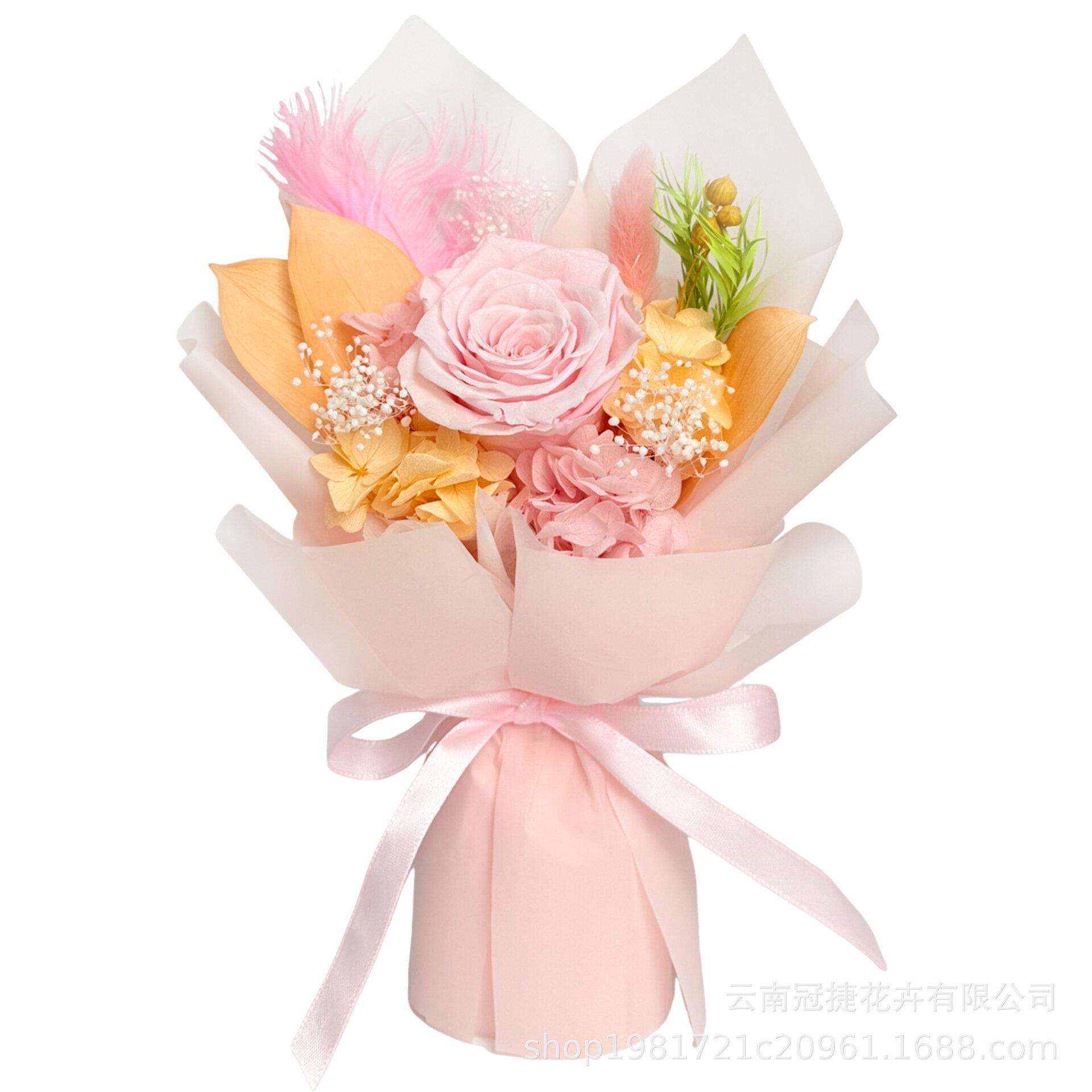 Засушенные розы, подарок на День матери, небольшой букет на День святого Валентина, букет из засушенных цветов, готовая подарочная коробка