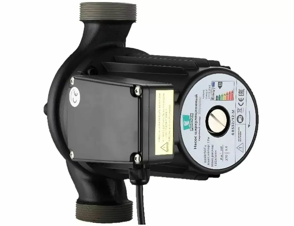 Насос PUMPMAN циркуляционный GRS М 32/12 220 мм (12 м,135 л/мин, 370 Вт, резьба 2")