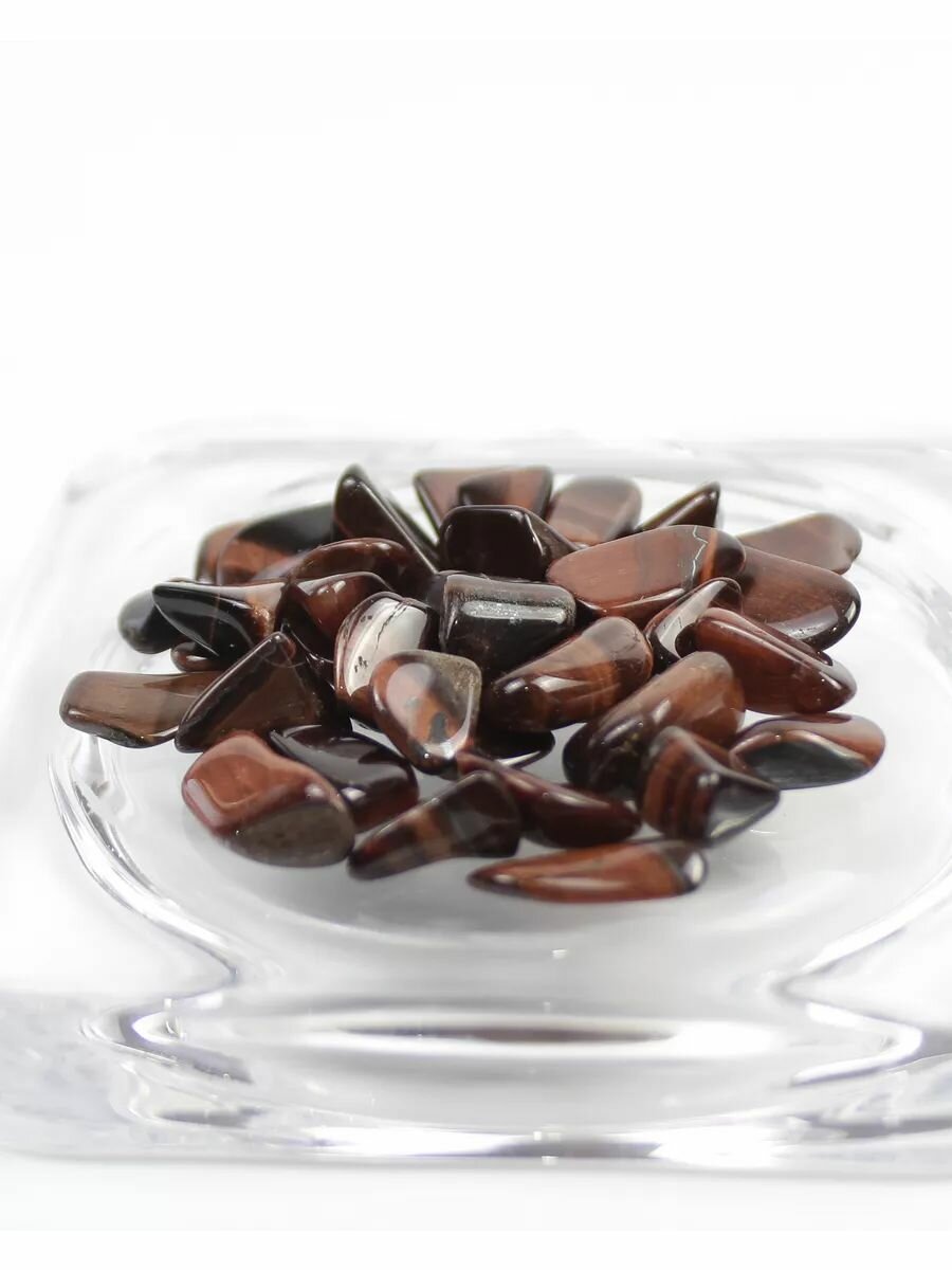 Набор натуральных камней Бычий глаз. Размер маленький (xs) вес 150 гр