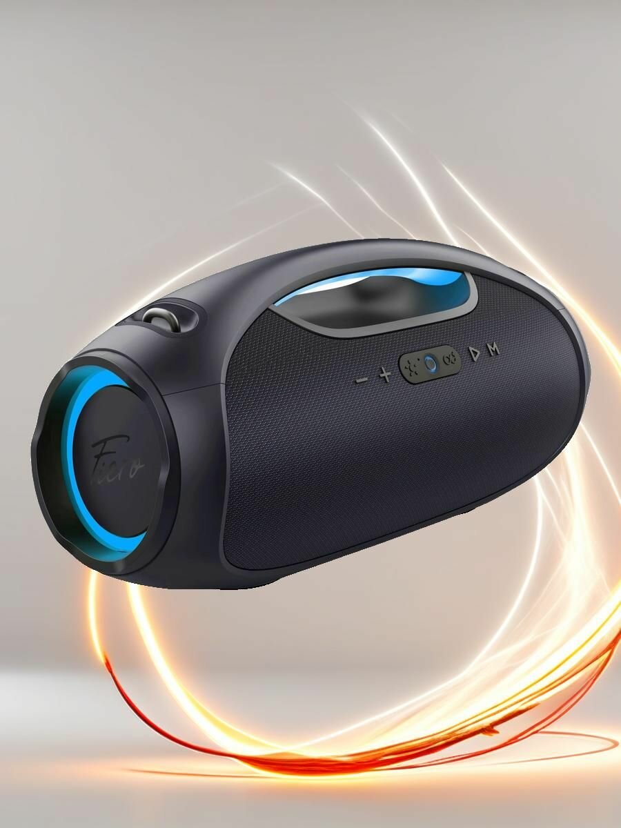 Портативная колонка Fiero Dream FR600, IPX6, Bluetooth, AUX, черный