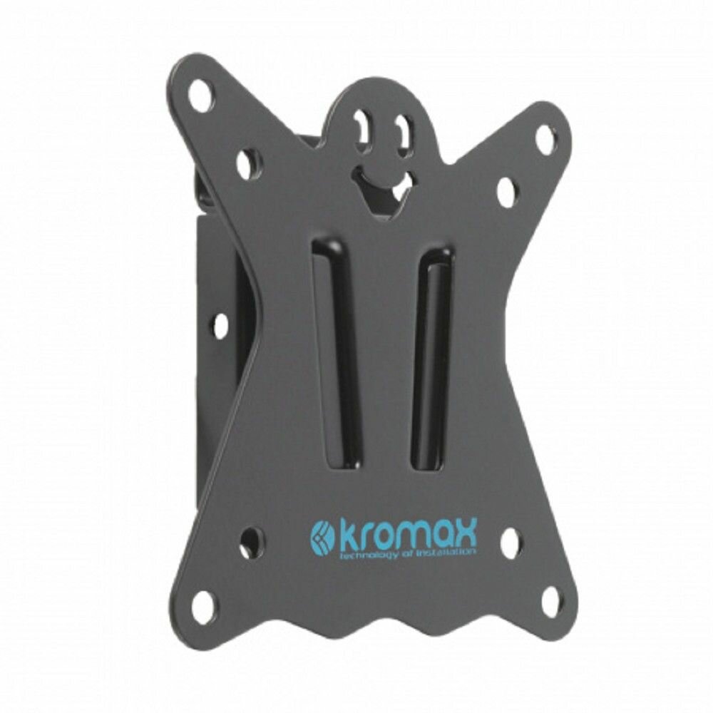 Kromax Крепеж CASPER - 100 black, Кр. стал. наст. для TV 10" - 32", max 25 кг, 0 ст св, от ст. 21 мм, max VESA 100x100 мм.