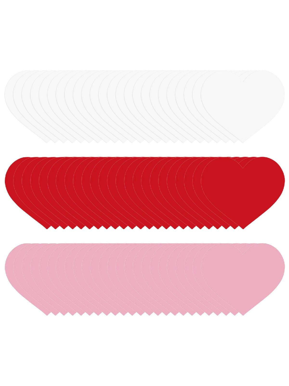 72 листа карточек в форме сердца для украшения поздравительных открыток на День рождения и Валентинок