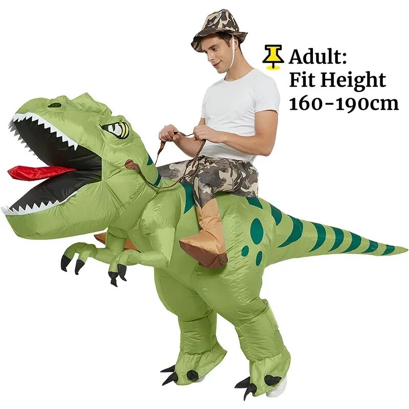 Надувной костюм динозавр Велоцираптор Fit Height 160-190cm