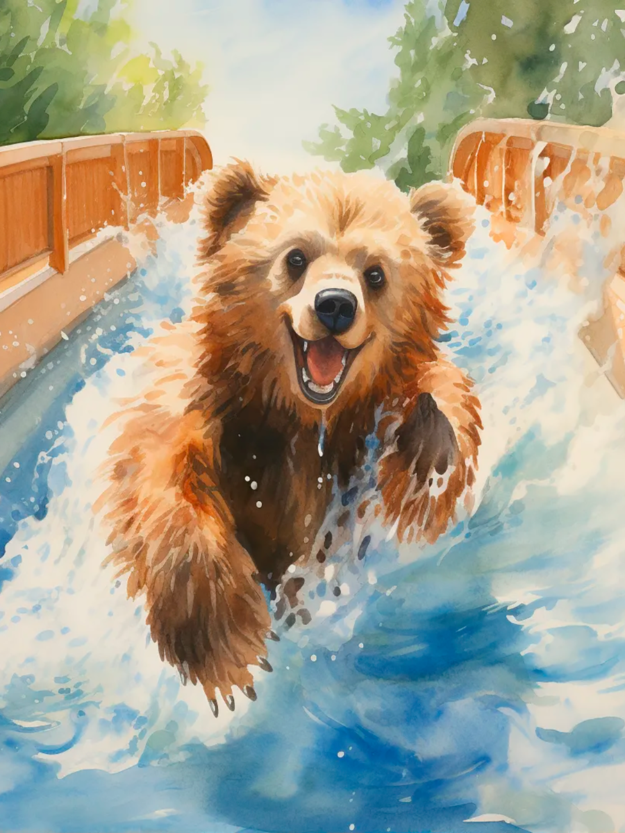 Картина по номерам "Медвежонок", хлопковый холст на подрамнике 40х50 см, акрил, 000 Art Hobby Home