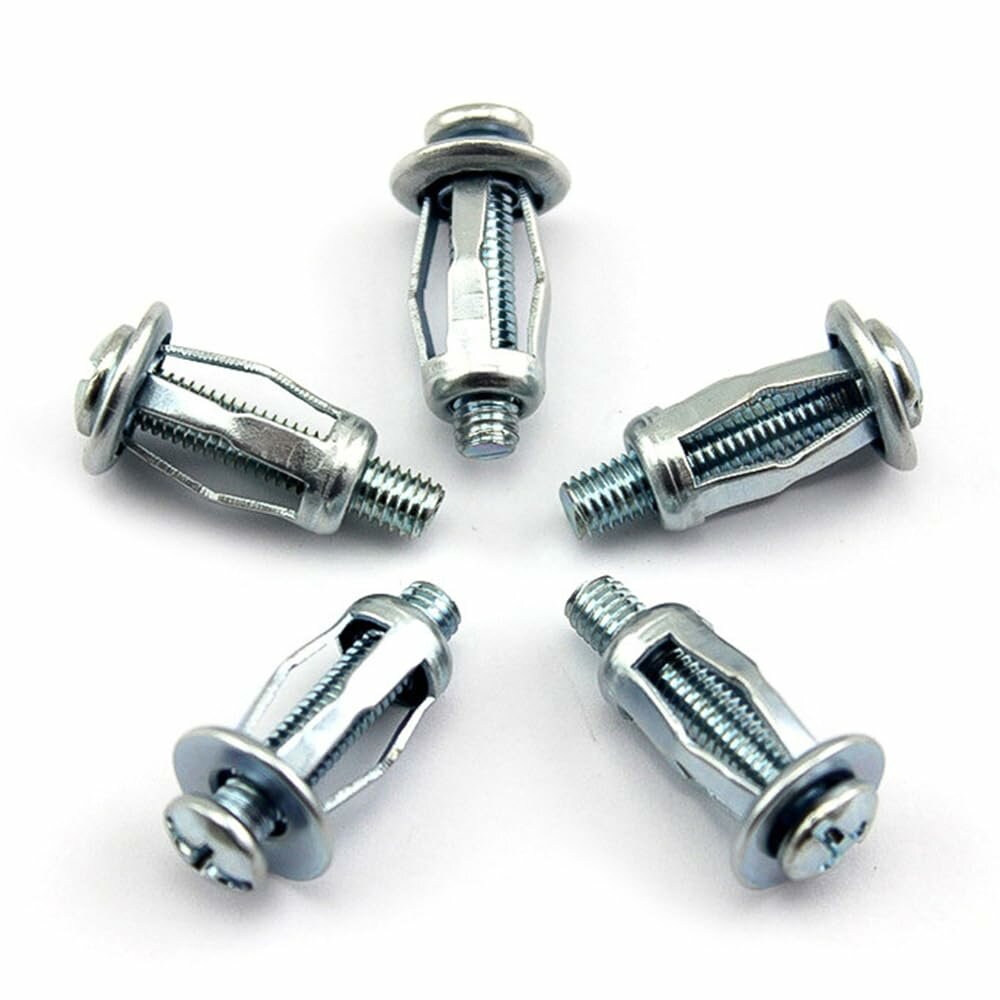 Гайки Molly с винтами Ассортиментный набор Стальные лепестковые гайки Большой фланец Короткая расширительная гайка Встав