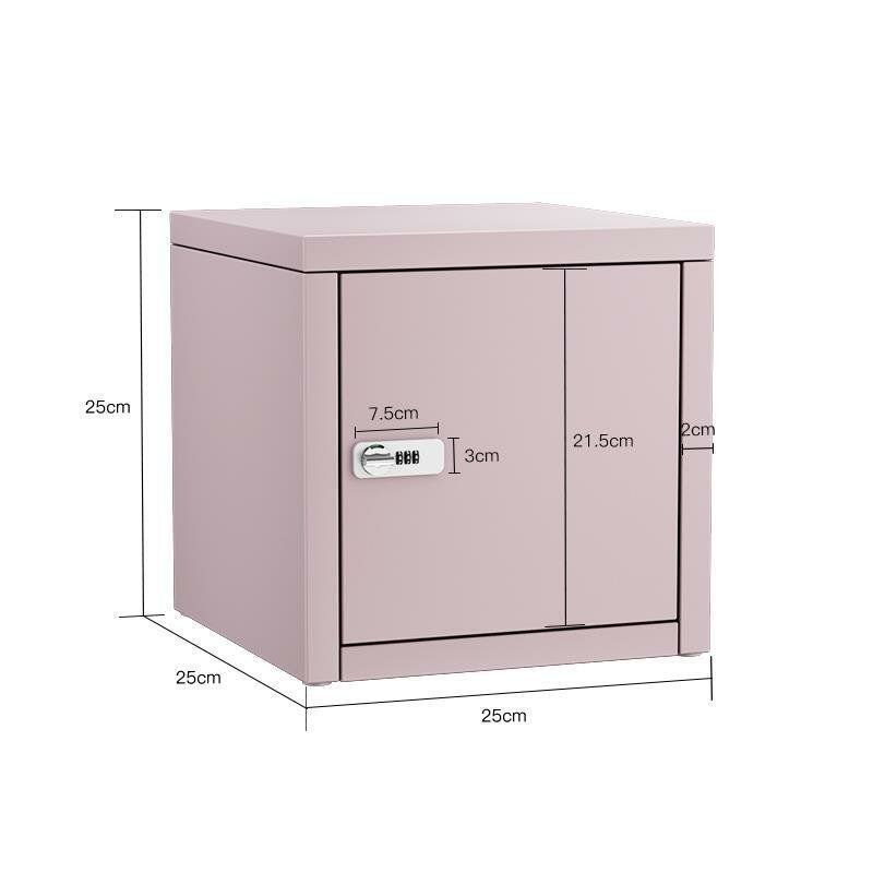 Настольный металлический шкаф с замком, небольшой антивандальный ящик для офиса и дома, настольный шкаф для хранения с кодовым замком, металлический шкаф в стиле "инс".
