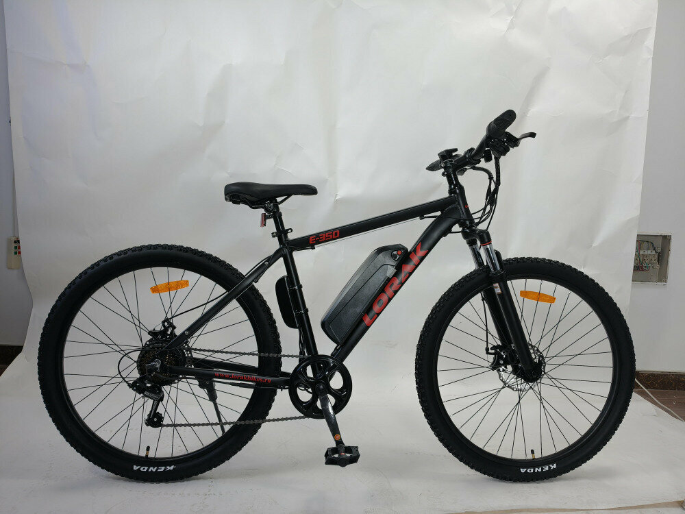 Электровелосипед LORAK E-350 Чёрный/Красный под рост 170-185 см