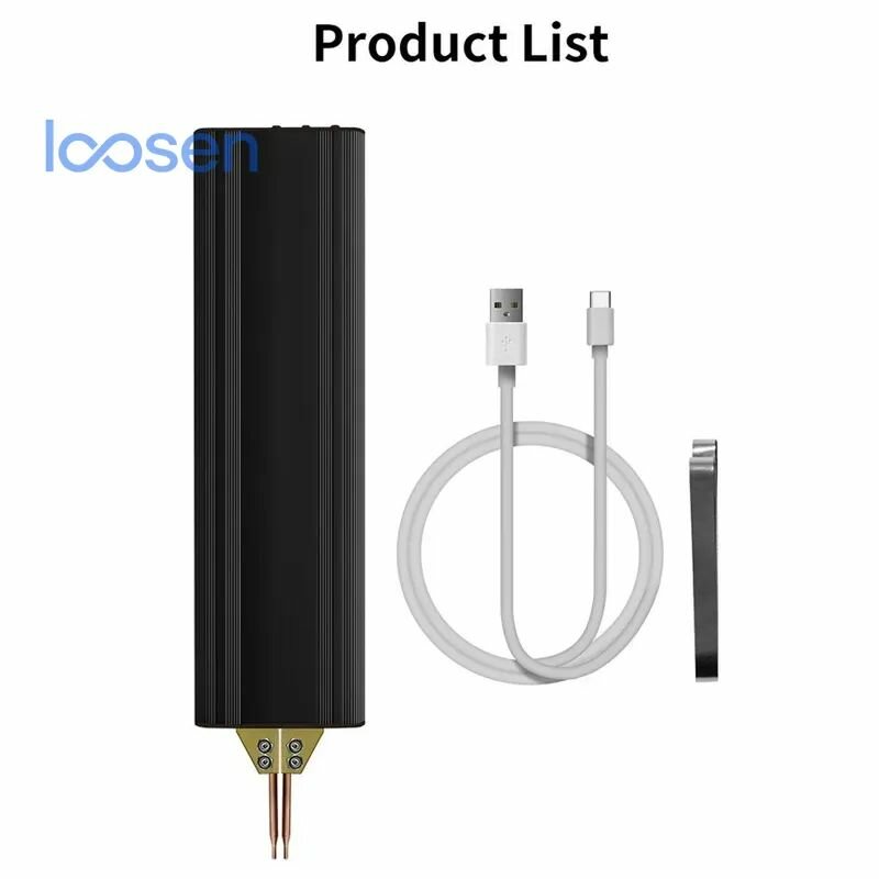 Беспроводная точечная сварка Ручной сварочный аппарат на литиевых батареях, регулируемая мощность USB-зарядка