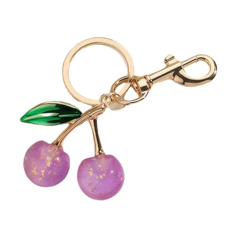 Двухсторонняя подвеска с крупными блестками, проницаемая для льда вишневая подвеска-фиолетовый