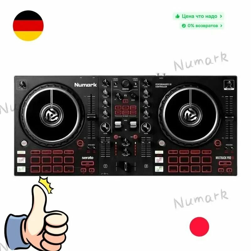 NUMARK PRO FX DJ-контроллер, Контроллер dj 2 - x для serato dj