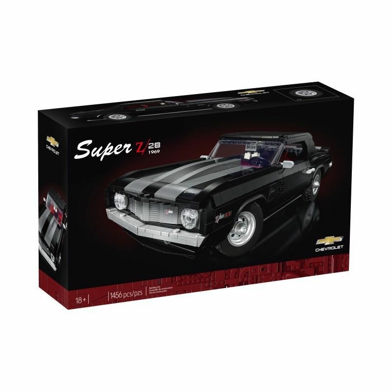 Совместимость с LEGO 10304 Chevrolet Camaro Z28, строительные блоки для мальчиков, детские игрушки