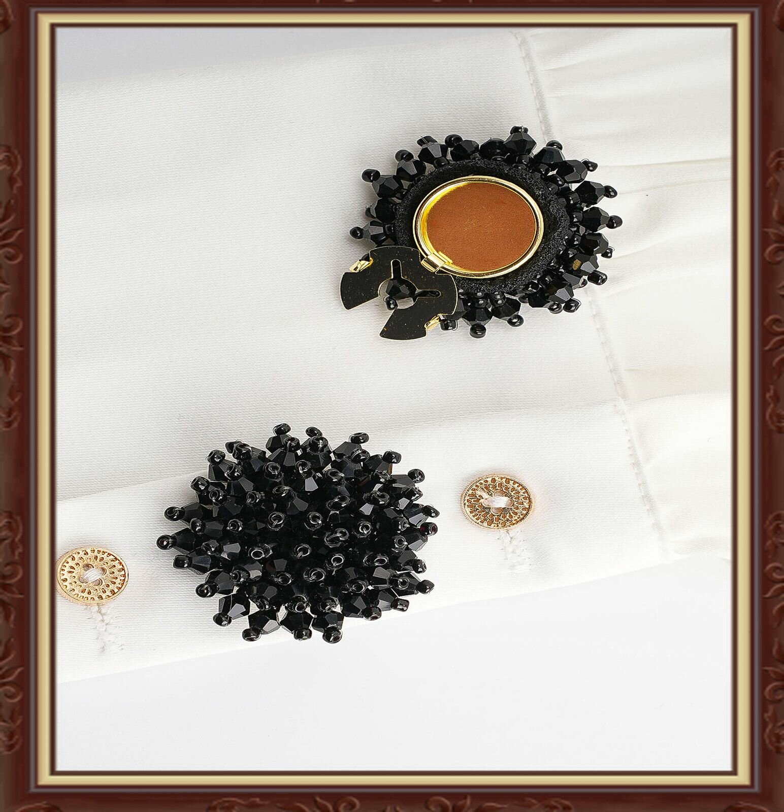 Эксклюзивные декоративные клипсы запон, 2 штуки для пуговиц