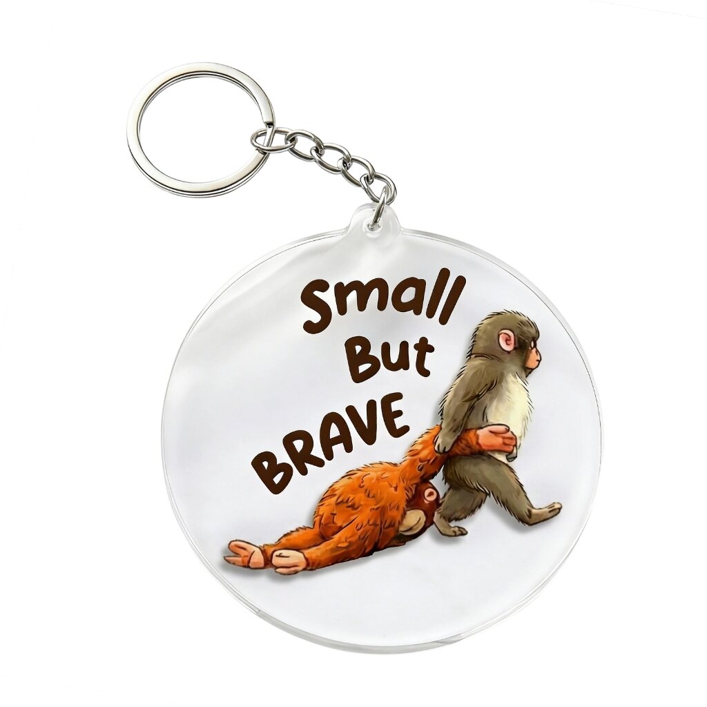Прекрасный акриловый 2D плоский брелок-подвеска в виде Гориллы, подарок для друга и семьи, Подвесное украшение для зеркала заднего вида