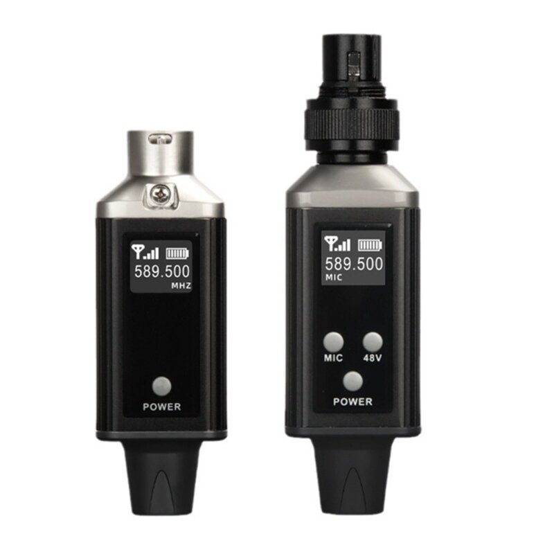 Преобразователь Беспроводной Микрофонной Системы, Адаптер Передатчика и Приемника со Светодиодным Экраном, Соединяющий Микрофон с беспроводным Микрофоном