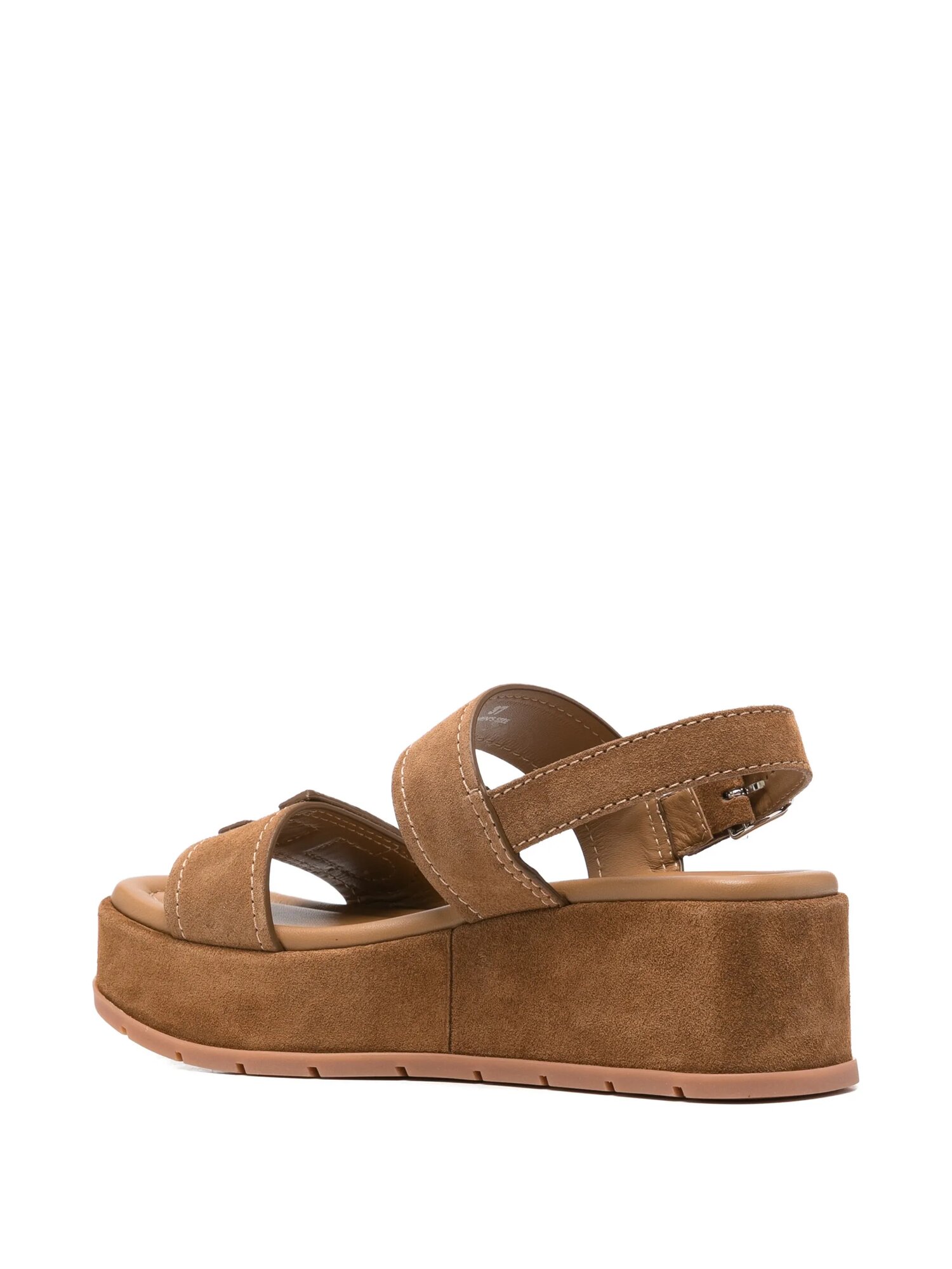 Босоножки Hogan Buckle strap sandals, размер 39,5 EU, brown — фото 1