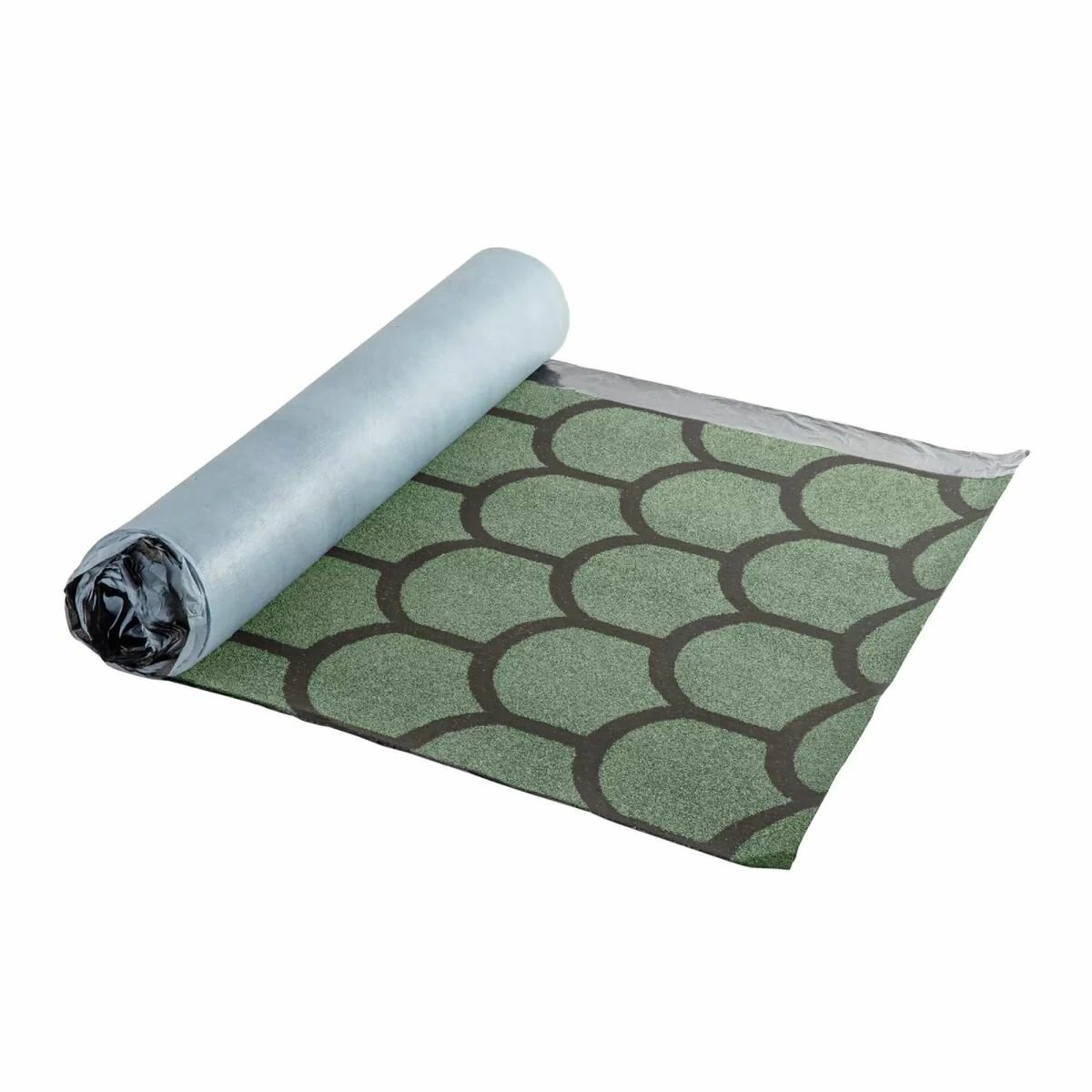 Рулонная черепица Технониколь Бобровый хвост, Зеленая, 8 м2 / Рулонная кровля Технониколь / Битумная черепица