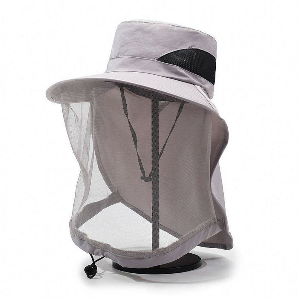Антимоскитная шляпа камуфляжная / Панама с москитной сеткой от насекомых / Накомарник