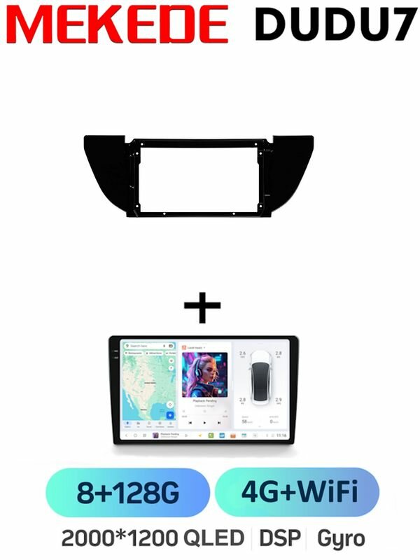 Магнитола 9" Mekede DUDU7 8/128 Gb для Geely GS Emgrand EC7 1 2016-2020 F1 carpay Android