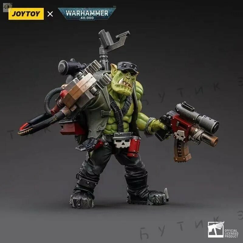 Подвижная фигурка Вархаммер 40000 Орк Коммандос Ноб Назбог( Warhammer 40k Ork Kommandos Nob Nazbog)