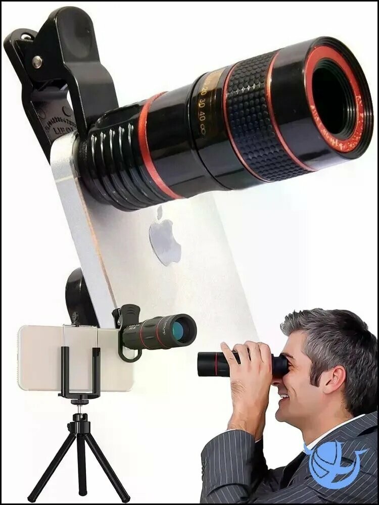 Эксклюзивный комплект оптики для смартфона, включающий фишай, макро и широкоугольный объективы