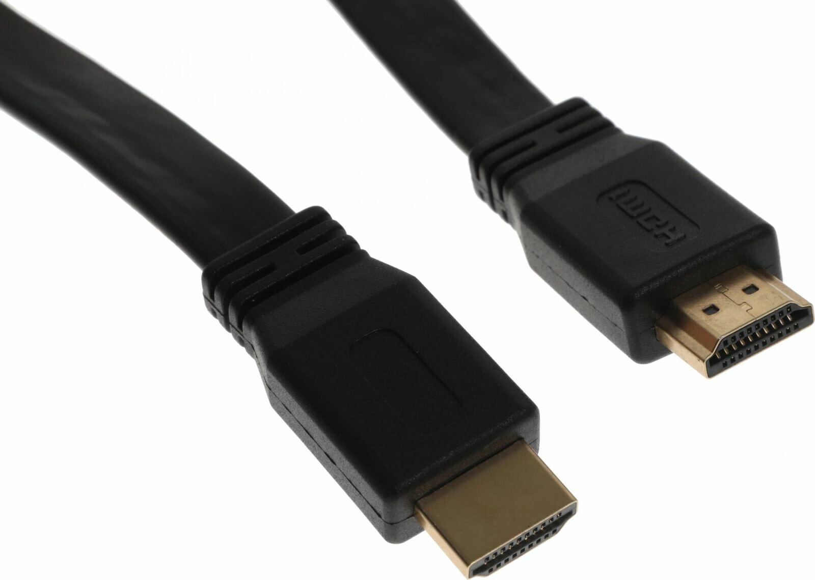 Кабель аудио-видео Buro HDMI m - HDMI m, 1,5 м, черный (BU-HDMI-FLAT-V1.4-1.5M)