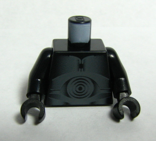 Torso SW Protocol Droid Pattern / Black Arms / Black Hands, 973pb0513c01 Black U