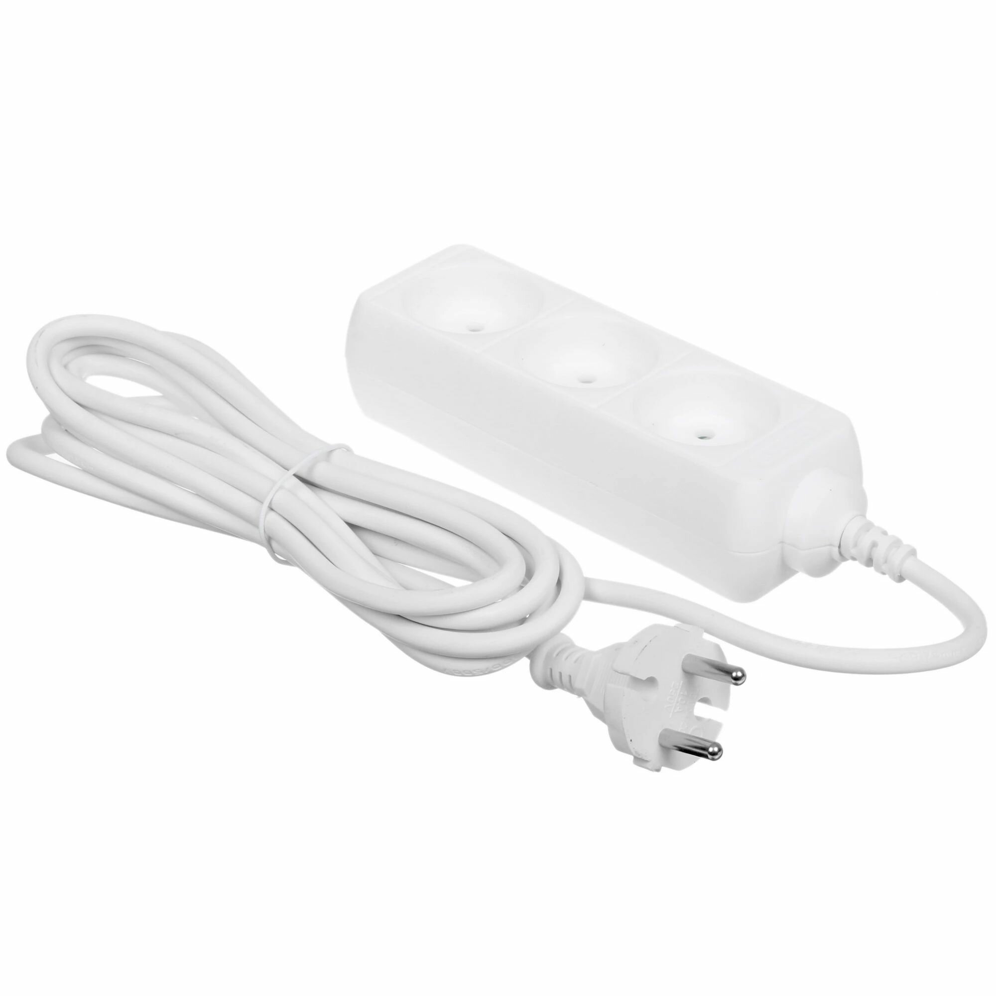 Удлинитель DEXP basic 350W белый — фото 1