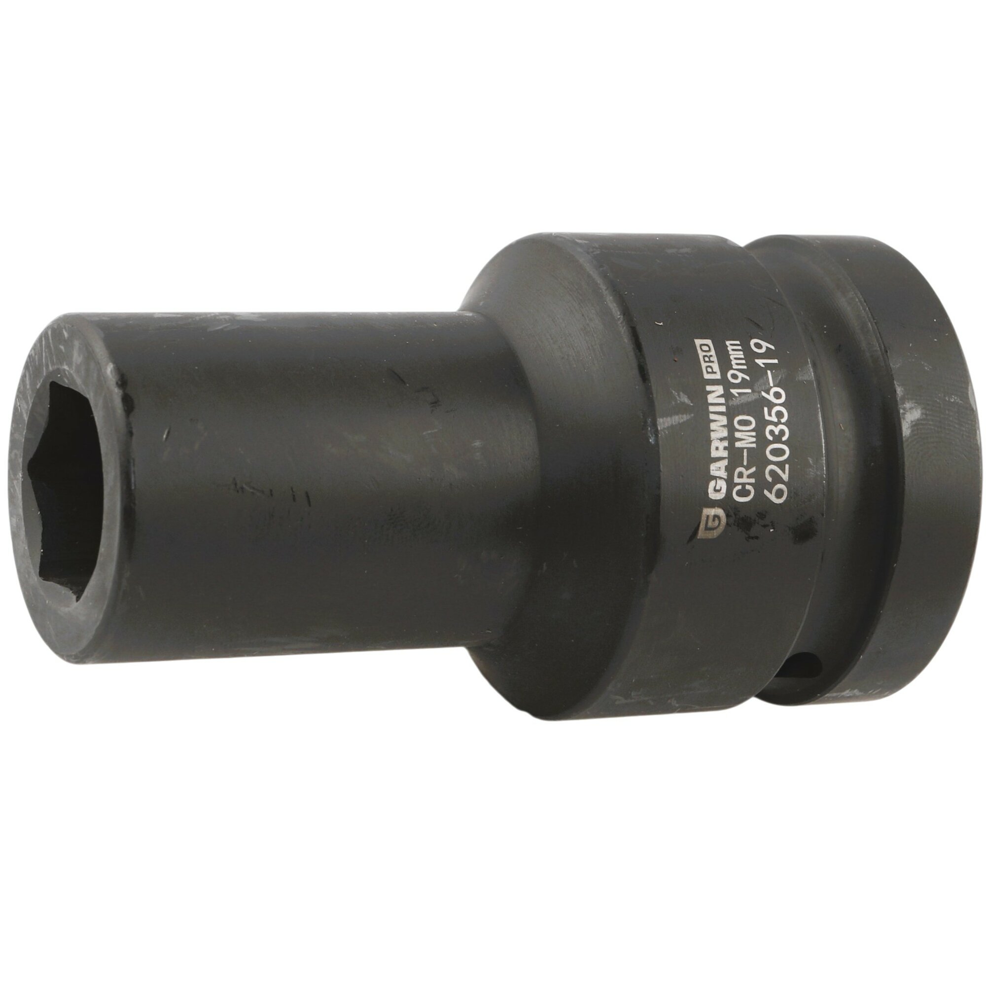 GARWIN PRO 620356-19 Головка, 1", 19 мм, торцевая, 6-гранная, ударная, глубокая