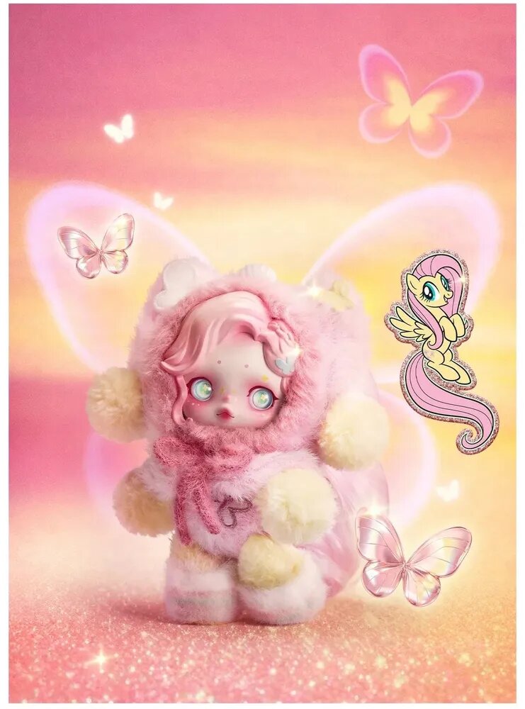 Коллекционная фигурка Слепая коробка POP MART SKULLPANDA My Little Pony Series Plush Doll Pendant