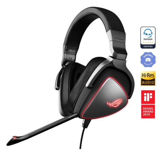 Проводная гарнитура ASUS ROG Delta Type-C, RGB подсветка, микрофон