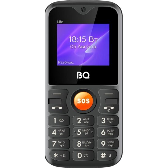 Мобильный телефон BQ 1853 Life Черно-оранжевый