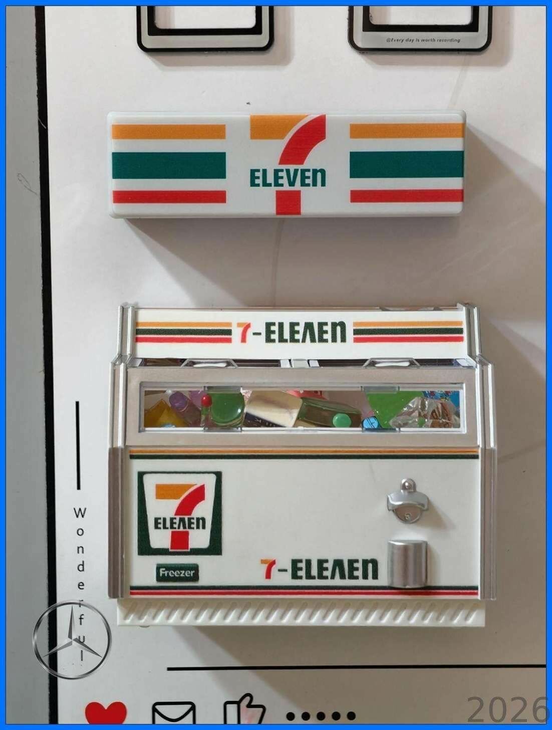 Светящийся магнит "7-Eleven" с регулировкой цвета