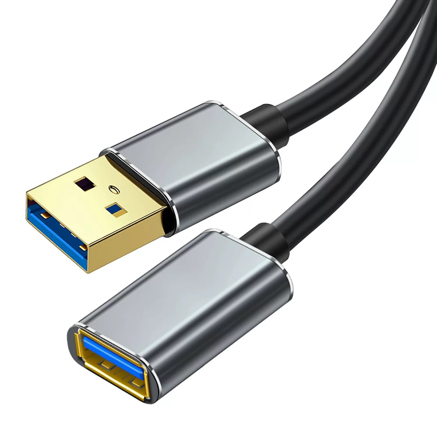 USB 3.0 Высокоскоростной кабель-удлинитель 1 м с металлическим корпусом для компьютера, ТВ, принтера, настольного