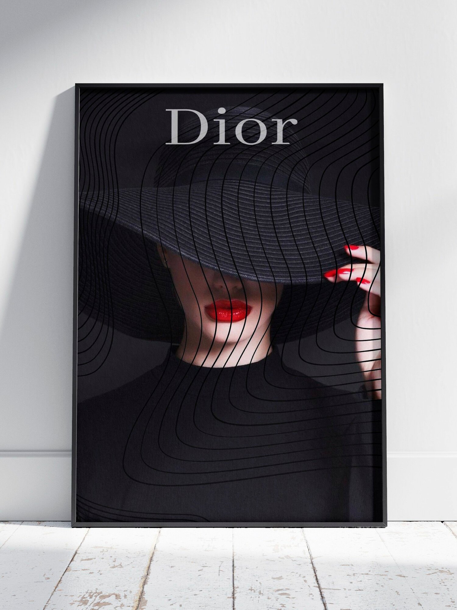 Плакат на стену для интерьера Диор (Dior 22) - Постер по модели, бренду и моде формата A4 (21x30 см)