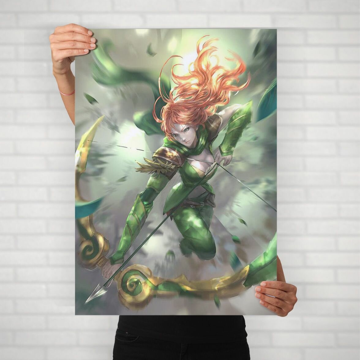 Плакат на стену для интерьера Dota 2 (Windranger 3) - Постер по игре формата A2 (42х60 см)