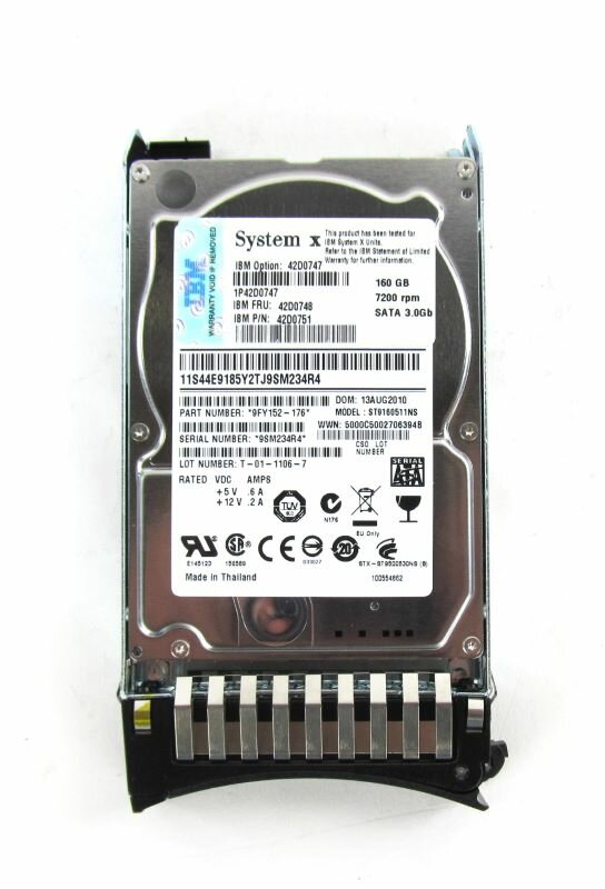Жесткий диск IBM 42D0747 160Gb SATAII 2,5" HDD