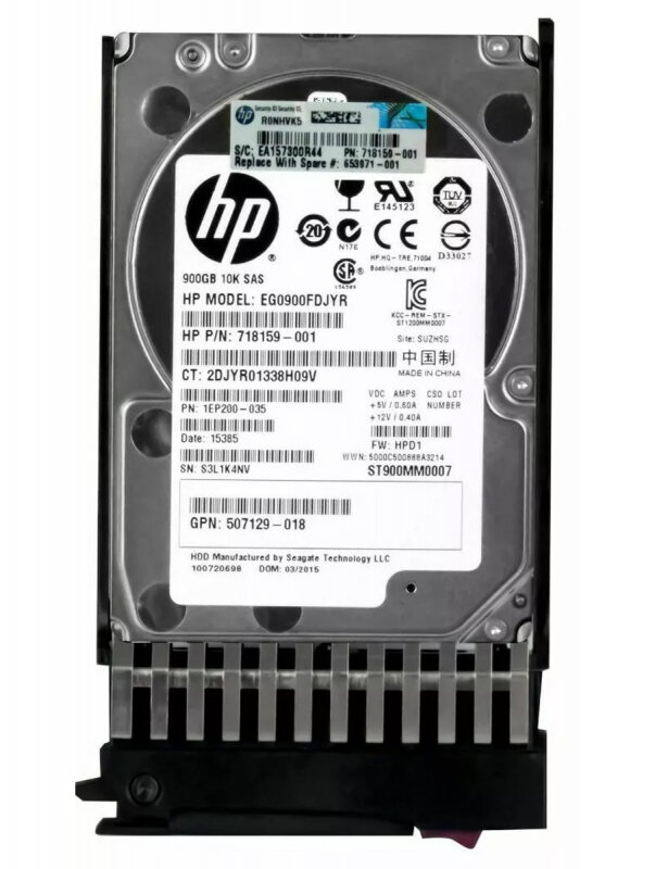 Жесткий диск HP 900Gb 10000 SAS 2.5" HDD 718951-001