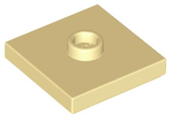 Деталь Lego 87580 Plate, Modified 2 x 2 with Groove and 1 Stud in Center (Jumper)