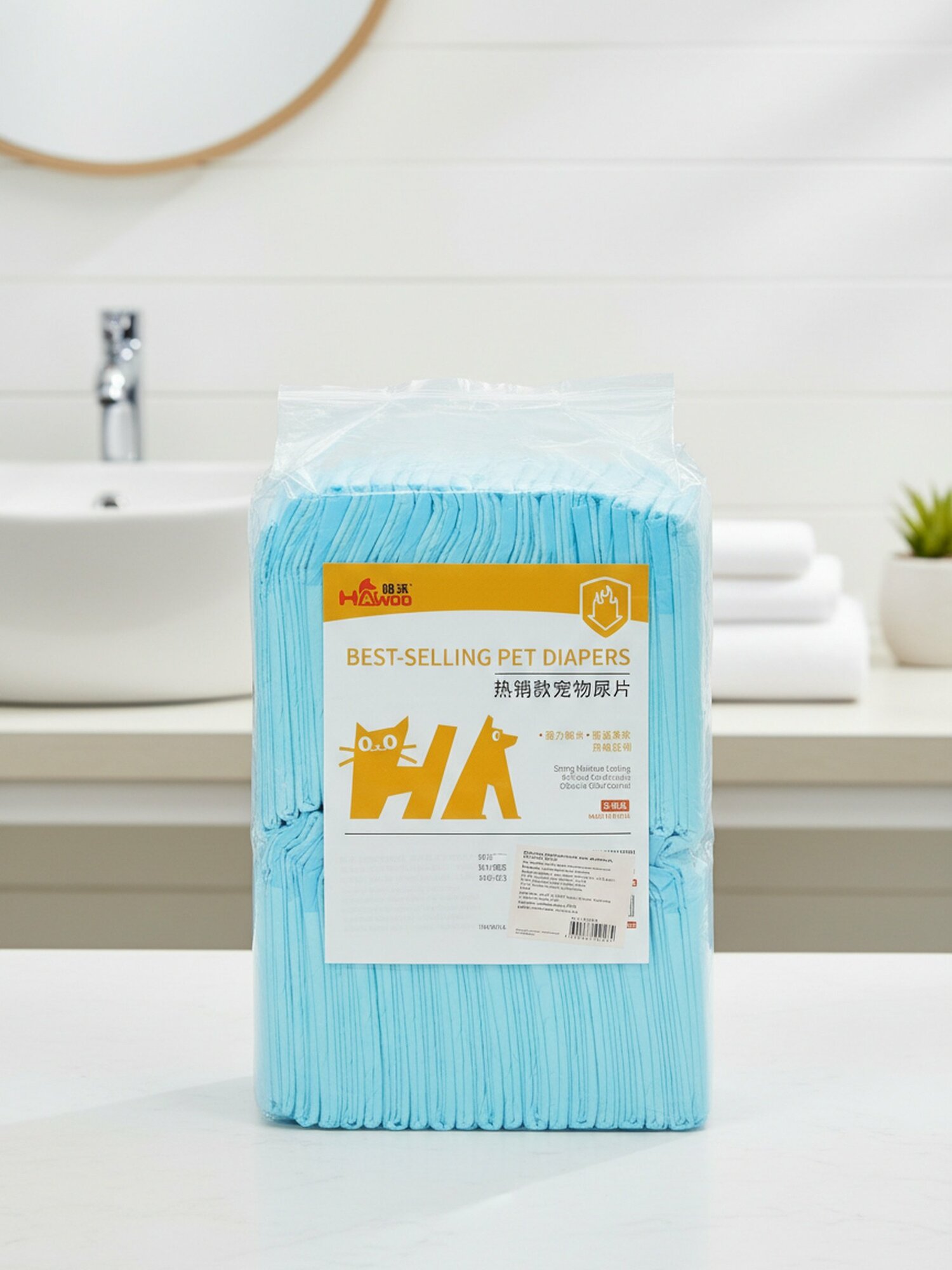 Пеленки для домашних животных впитывающие 60х60 см, 40 штук в упаковке, гигиенические аксессуары для питомцев Y4-11420