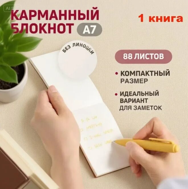 MUJI Блокнот A7, листов: 88