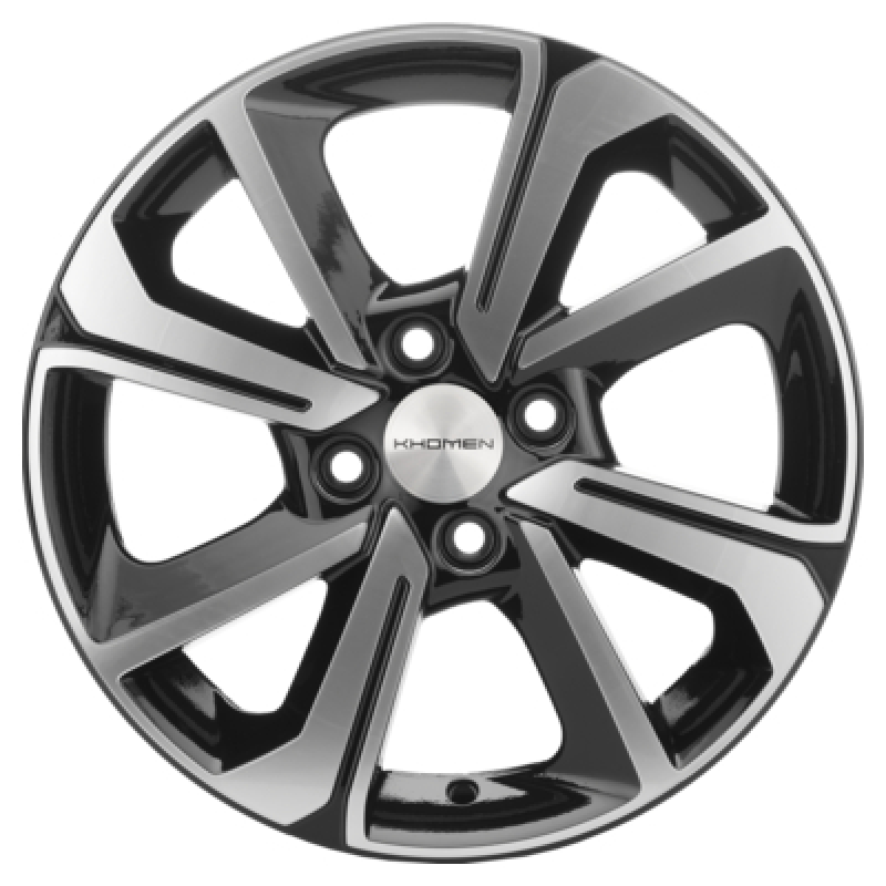 Диск колесный Khomen Wheels KHW1501 (Cobalt) 6,0x15 4x100 Dia56.6 ET39 цвет Black-FP