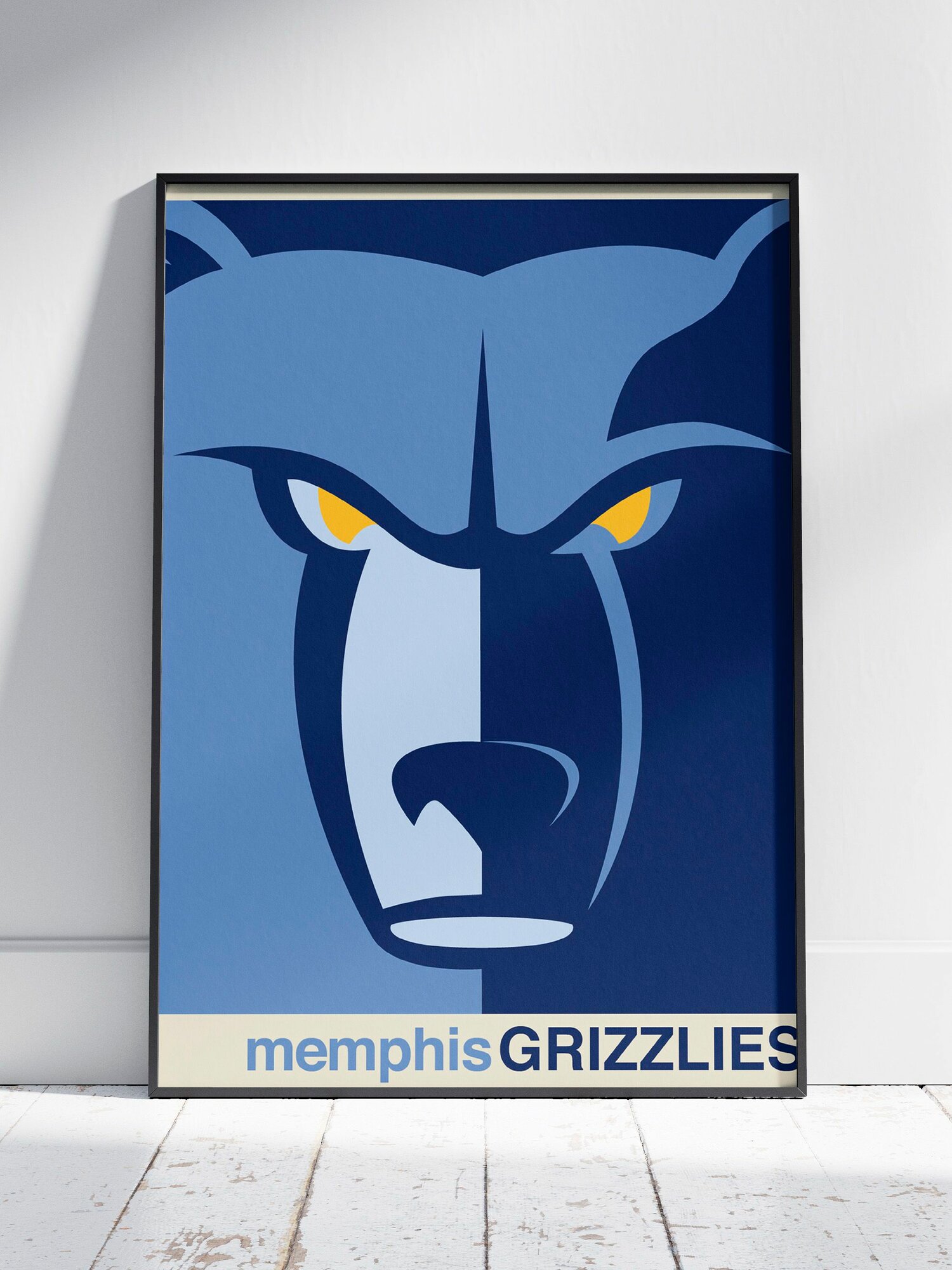 Плакат на стену для интерьера Команды Баскетбол (Мемфис Гриззлис - Memphis Grizzlies 2) A4 (21x30 см)