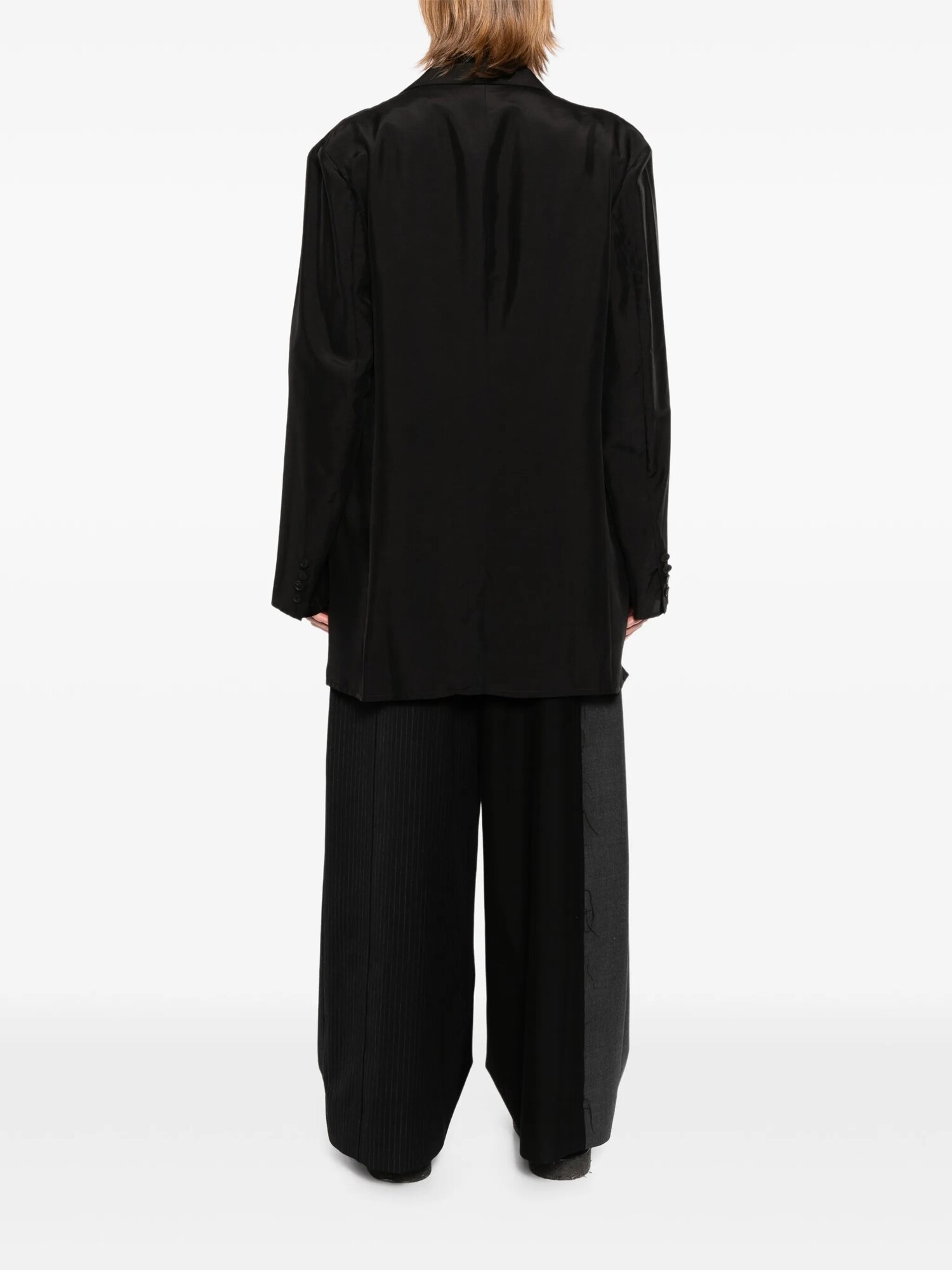 Куртка Yohji Yamamoto Notched-lapel long-sleeve jacket, размер 3 — фото 1