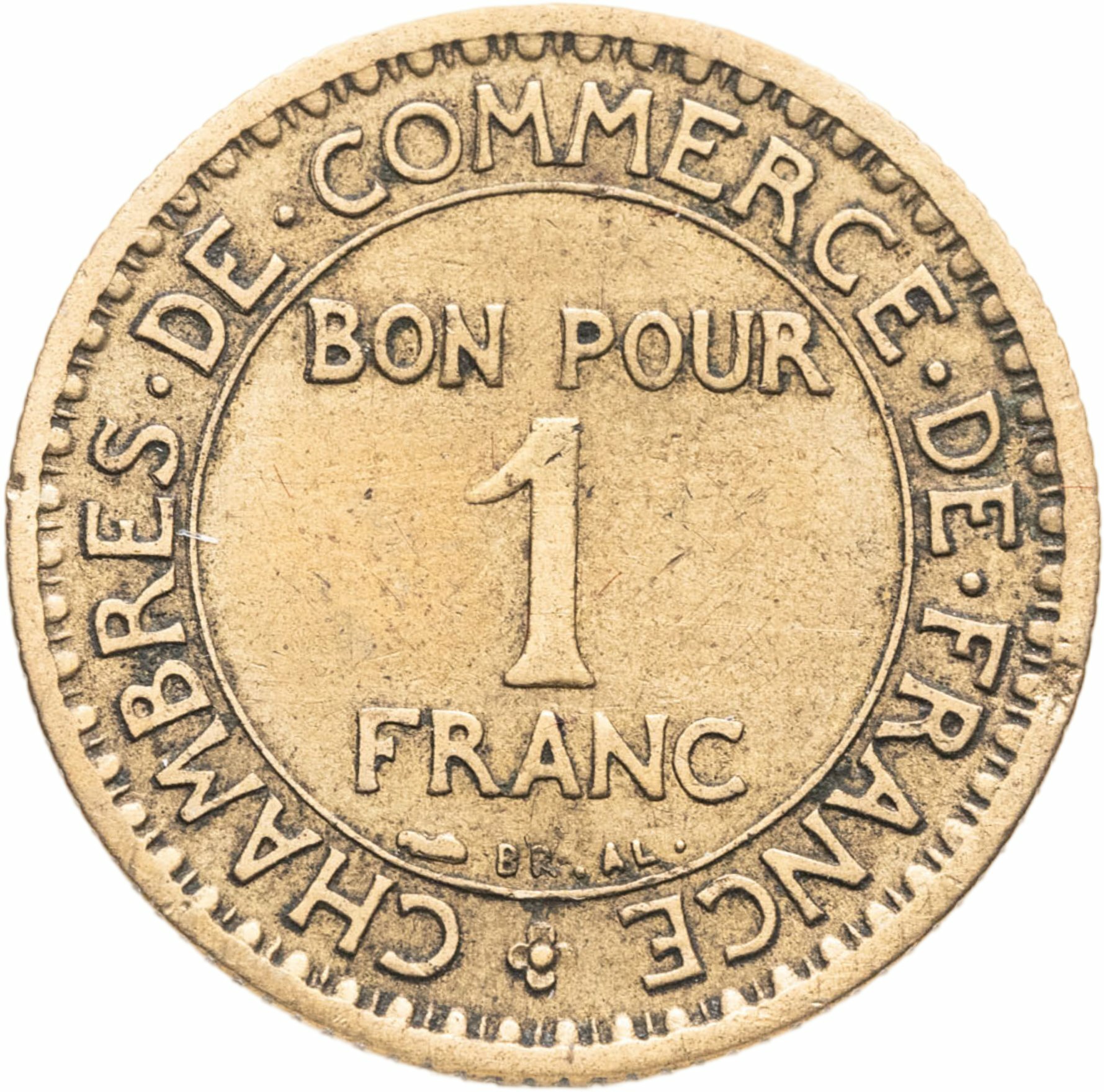 Франция 1 франк (franc) 1921