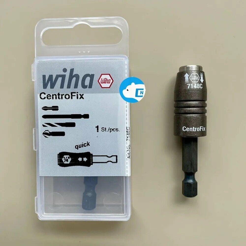 Wiha 32477 Держатель бит 1/4" CentroFix с механической блокировкой 7148C