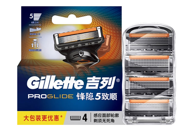 Бритвенные кассеты мужские Gillette ProGlide, 4 шт.