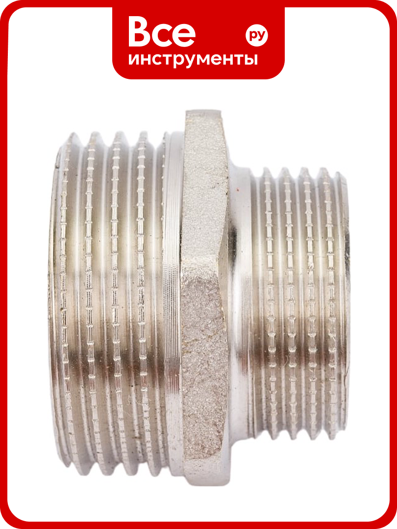 Переходной ниппель STI 1" х 3/4" никелированный D270-05054