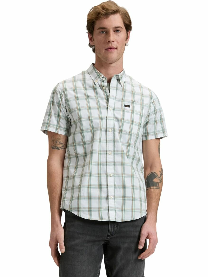 Рубашка Men Short Sleeve Button Down Shirt